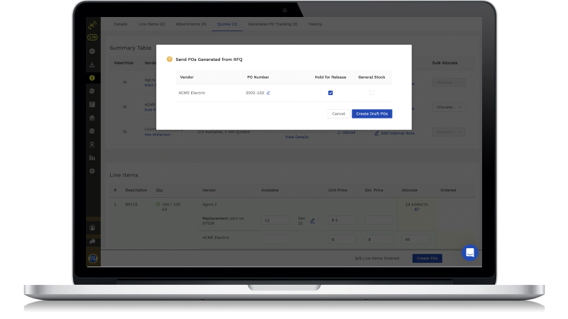 Purchasing | Kojo Technologies